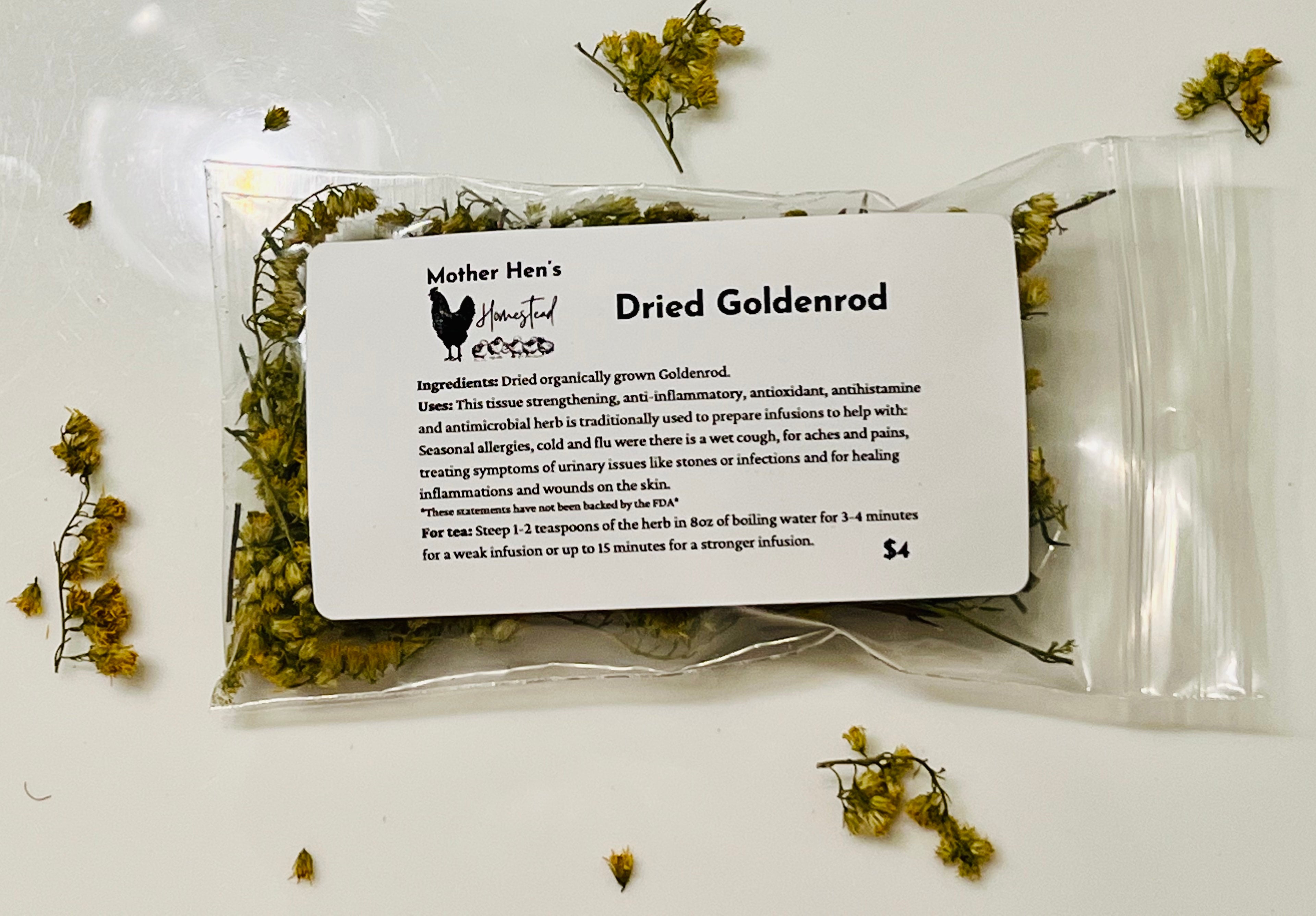 Dried Goldenrod | Mother Hen's Homestead